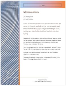 Free Memo Templates - Printable Formats