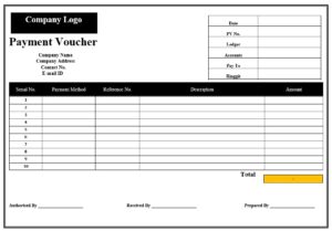 FREE Payment Voucher Templates - Printable Formats