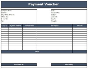 FREE Payment Voucher Templates - Printable Formats