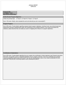 Editable Annual Report Templates - Printable Formats