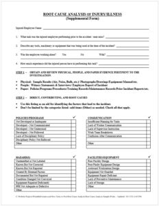 Free Root Cause Analysis Templates - Printable Formats